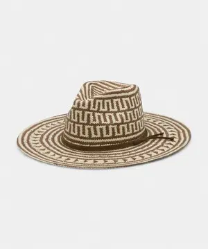 PETER GRIMM Sloane Straw Hat - Tan