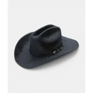 PETER GRIMM Velvet Touch Cowboy Hat - Black