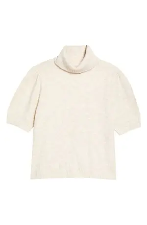 CECE DUPRAZ Turtleneck Short Sleeve Sweater - Malted