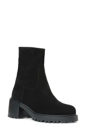 Aquatalia Danni Waterproof Suede Bootie - Black Suede