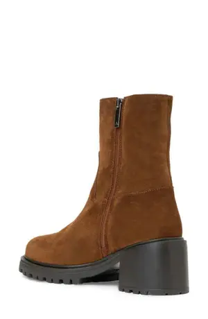 Aquatalia Danni Waterproof Suede Bootie - Brandy Suede