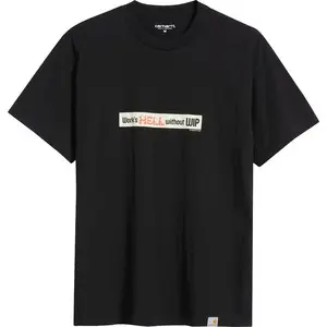 Carhartt Work In Progress Raised By Ducks Organic Cotton Graphic T-shirt Black