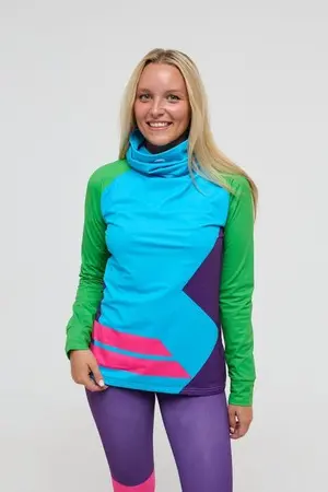 OOSC High Neck Baselayer Toppowder Hound - Multi-colour