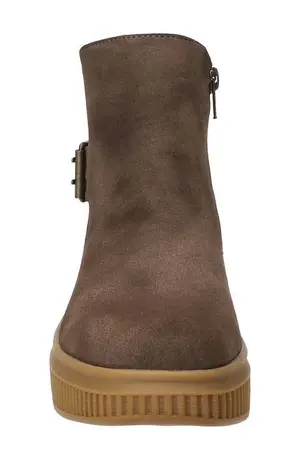 BELLA VITA Cassie Buckle Bootie - Brown