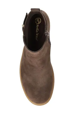 BELLA VITA Cassie Buckle Bootie - Brown