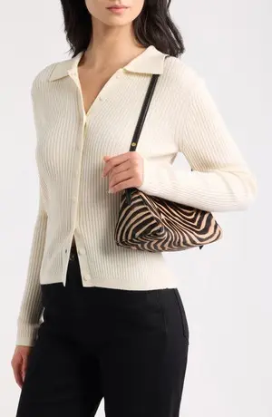 Veronica Beard Prism Genuine Calf Hair Shoulder Bag - Tan Multi