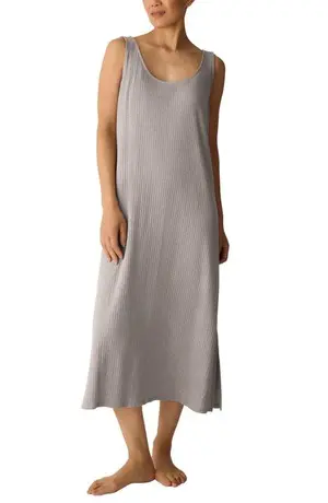 Eileen Fisher Organic Cotton Scoop Neck Maxi Dress Twine