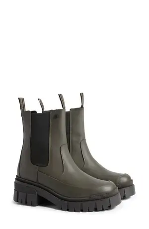 Barbour Sofie Leather Chelsea Boot Olive
