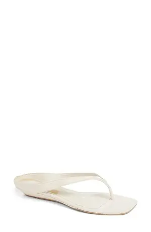 Dolce Vita Gizele Wedge Thong Sandal - Bone Leather