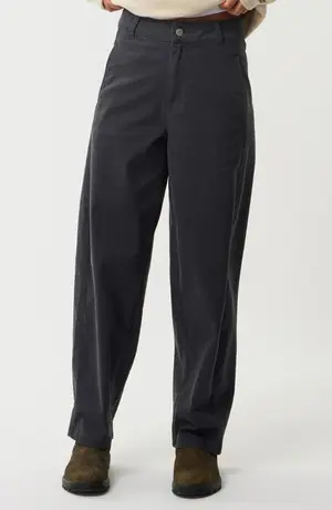 Rip Curl Venture Barrel Leg Stretch Twill Pants - Charcoal