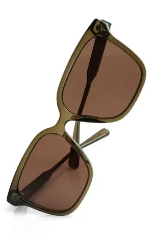 Quay Try Me 55mm Square Frame Sunglasses