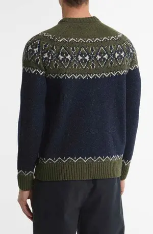 Barbour Tisbury Fair Isle Crewneck Sweater