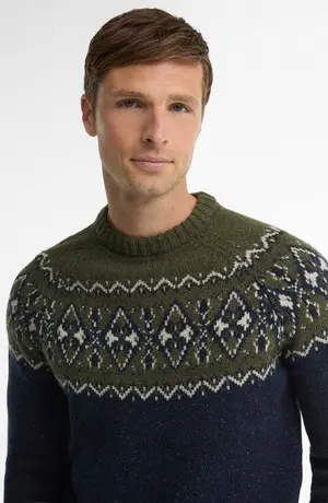 Barbour Tisbury Fair Isle Crewneck Sweater