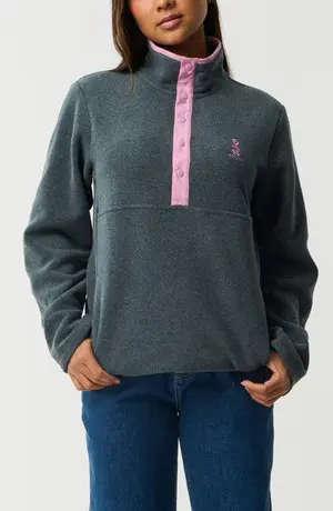 Rip Curl S-series Polartec Fleece Pullover - Charcoal Marle