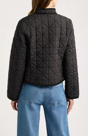 Bernardo Diamond Quilt Jacket