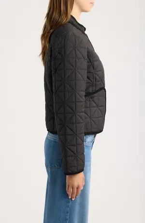 Bernardo Diamond Quilt Jacket