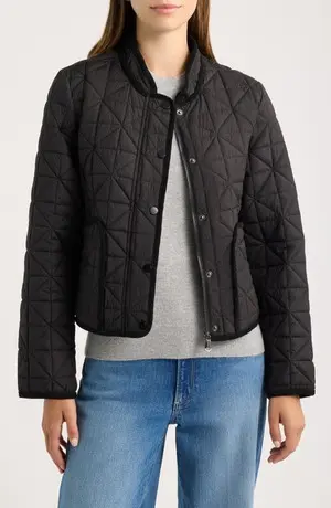 Bernardo Diamond Quilt Jacket
