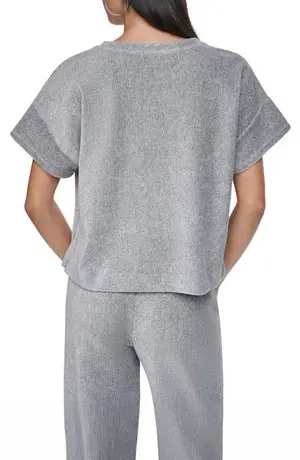 Dkny Metallic Velvet T-shirt - Feather He