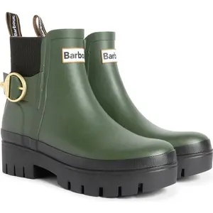 Barbour Hepburn Ankle Rain Boot Olive/black