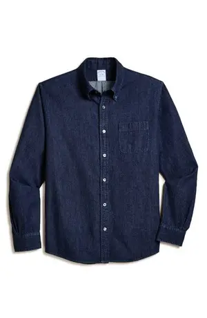 Brooks Brothers Denim Button-down Shirt