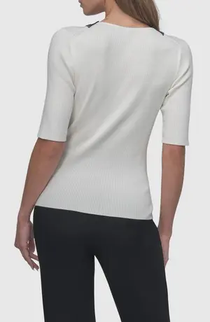 Dkny Embellished V-neck Sweater