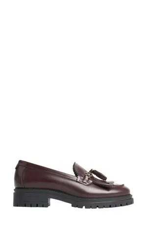 Barbour Ava Leather Loafer - Cherry Glace