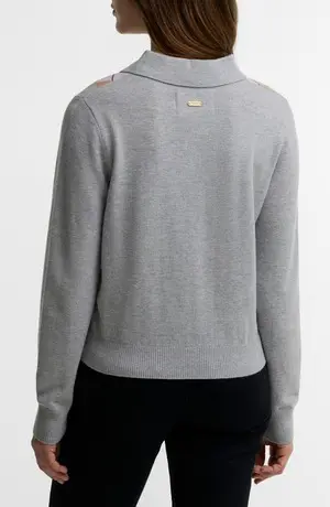 Barbour Fawne Argyle Merino Wool Sweater