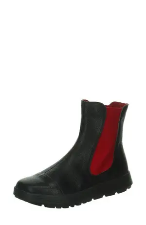 Think! Comoda Leather Chelsea Boot Black