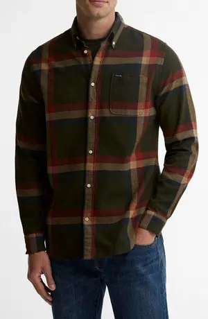 Barbour Folley Tailored Plaid Cotton Shirt