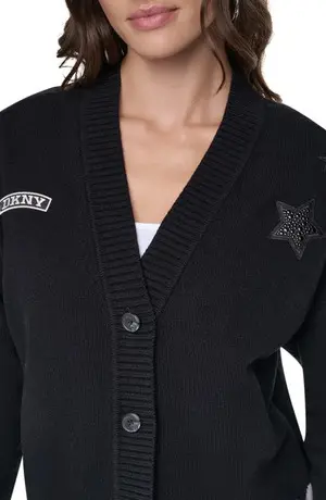Dkny Pins Patches Cardigan