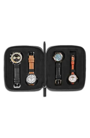 Shinola 4-watch Travel Case - Black