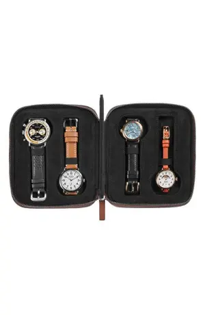 Shinola 4-watch Travel Case