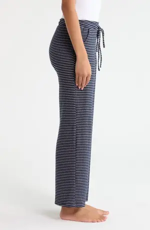 ASTROLOGIE CALIFORNIA Greer Wide Leg Striped Pants - Navy/white