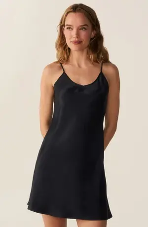PETITE PLUME Bijou Silk Slip Nightgown