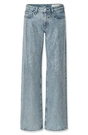 Rag & Bone Cam Jewel High Waist Full Length Straight Leg Jeans