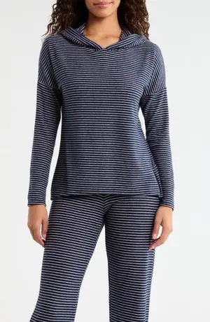 ASTROLOGIE CALIFORNIA Tiegan Stripe Hoodie - Navy/white