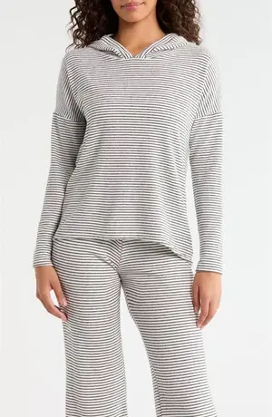ASTROLOGIE CALIFORNIA Tiegan Stripe Hoodie - White/black