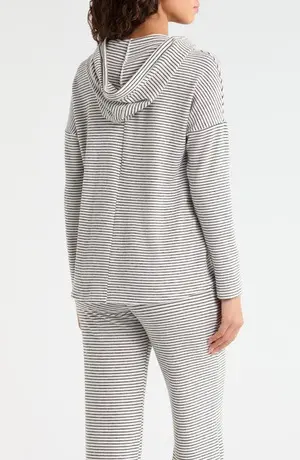 ASTROLOGIE CALIFORNIA Tiegan Stripe Hoodie - White/black