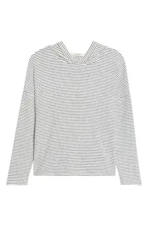 ASTROLOGIE CALIFORNIA Tiegan Stripe Hoodie - White/black