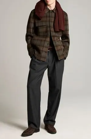Vince Plaid Shirt Jacket