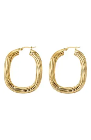 THE M JEWELERS The Large Mirae Hoop Earrings - Gold