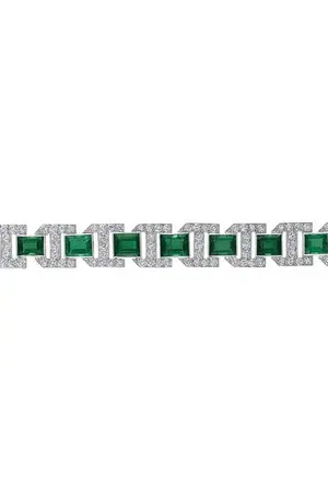 MINDI MOND Reconceived Emerald & Diamond Bracelet