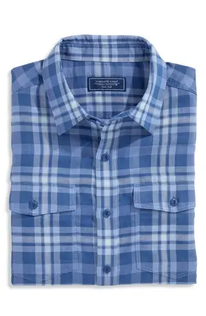 Vineyard Vines Plaid Chiller Performance Button Up Shirt