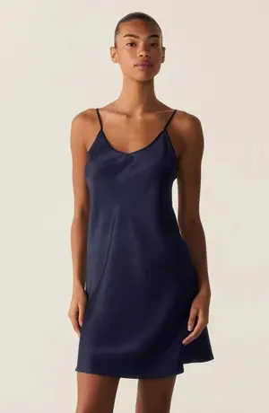 PETITE PLUME Bijou Silk Slip Nightgown