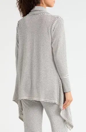 ASTROLOGIE CALIFORNIA Mae Striped Cardigan - White/black
