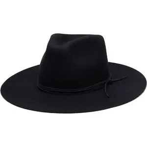 WYETH Shea Wool Felt Fedora - Midnight