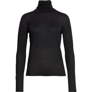 Max Mara Saluto Virgin Wool Turtleneck Sweater - Black