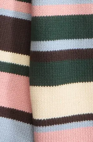TANNER FLETCHER Ollie Striped Cotton Scarf