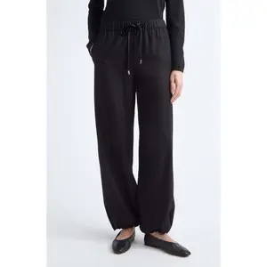 Vince Mid Rise Drawstring Sweatpants - Black