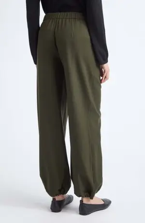 Vince Mid Rise Drawstring Sweatpants - Dark Moss